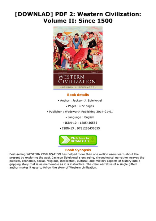 e-Book - DOWNLAD PDF 2 Western Civilization Volume II Since 1500 - Page ...
