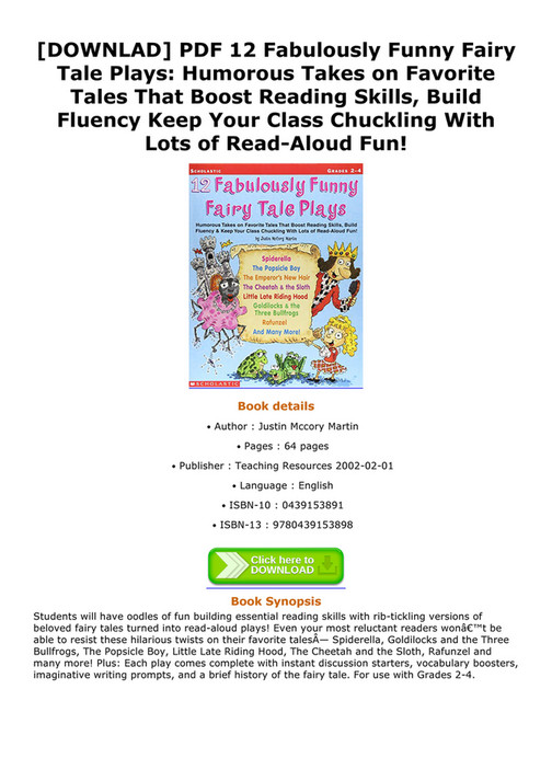 e-Book - DOWNLAD PDF 12 Fabulously Funny Fairy Tale Plays Humorous ...