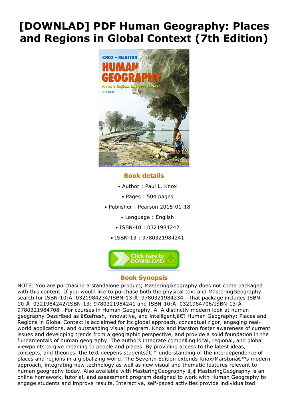 ap human geography world regions a big picture view