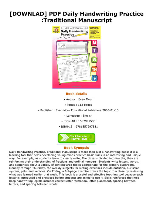 Mclellan - DOWNLAD PDF Daily Handwriting Practice Traditional ...