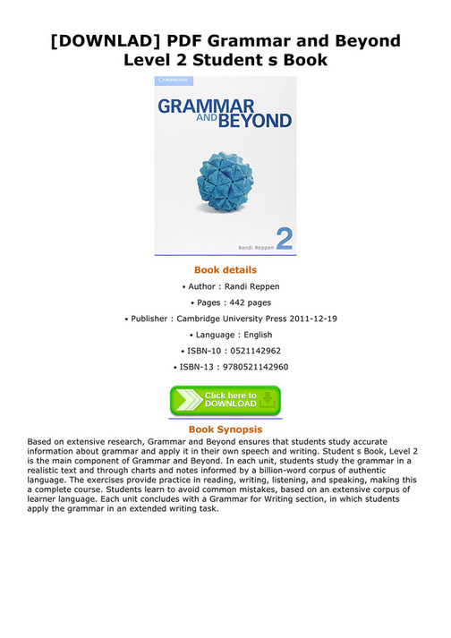 Rodger - DOWNLAD PDF Grammar and Beyond Level 2 Student s Book - Page 1 ...