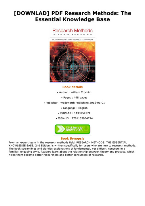 Horacio - DOWNLAD PDF Research Methods The Essential Knowledge Base - Page 1 - Created with ...