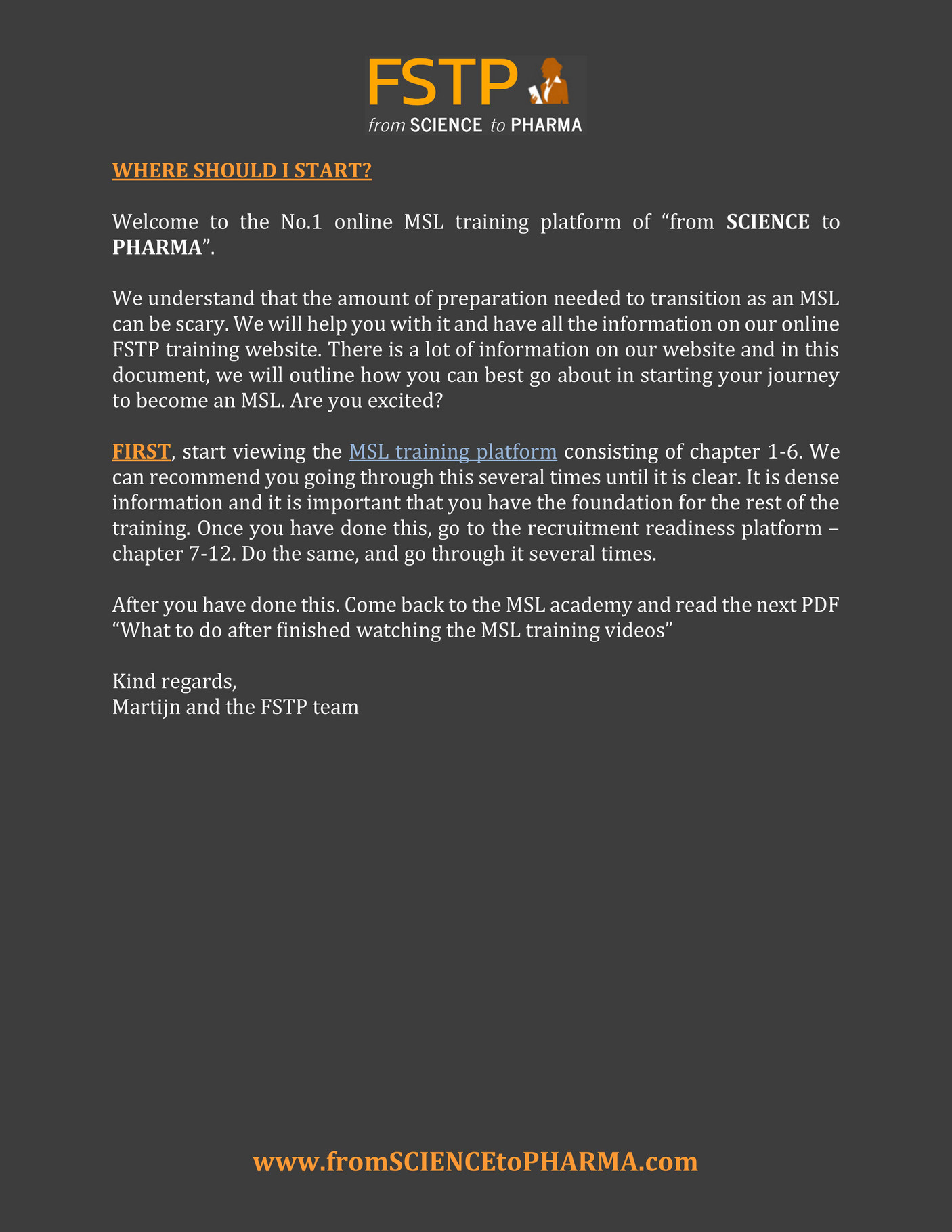 FSTP - Where to start - Page 1 - Created with Publitas.com