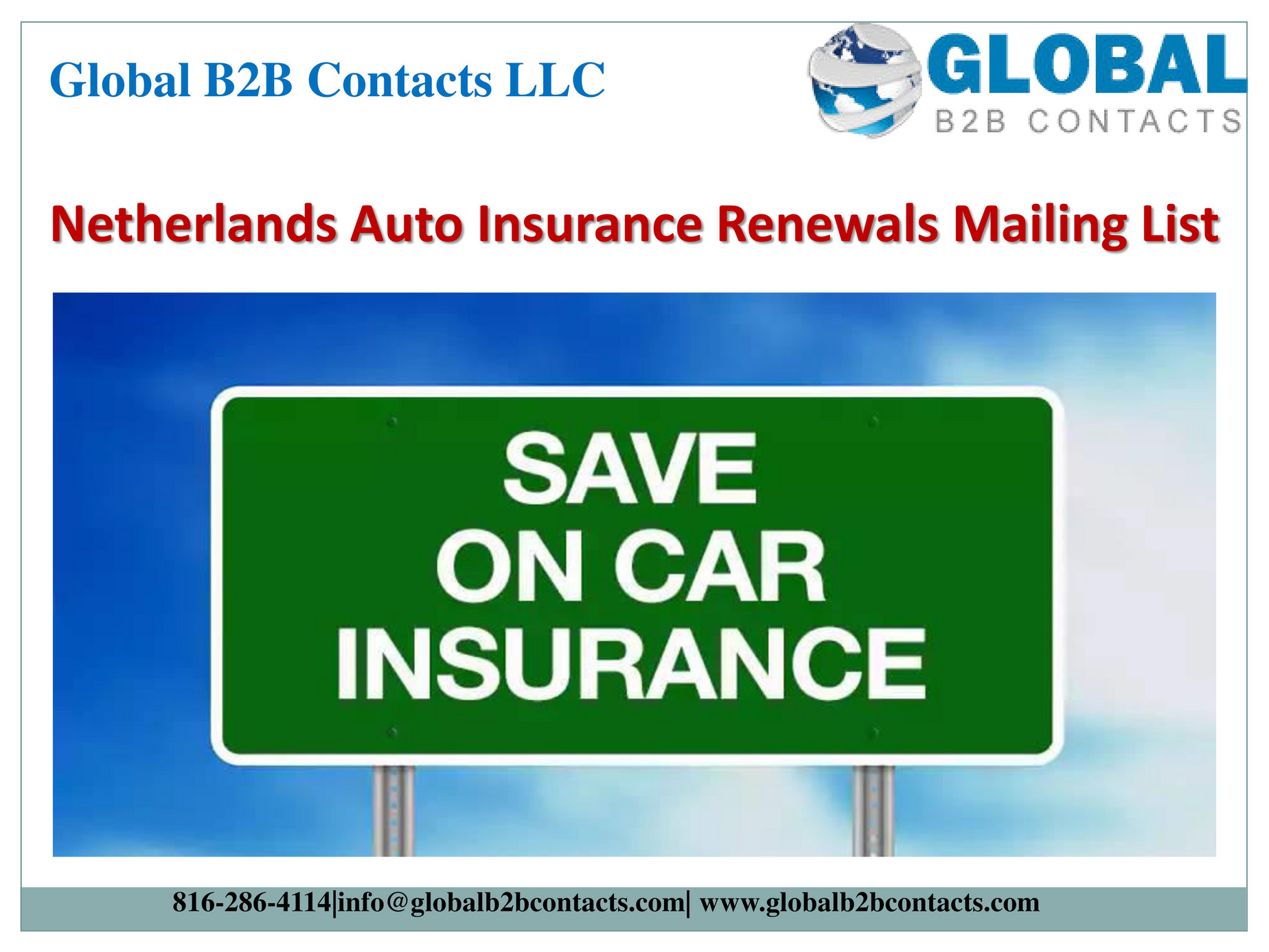 Globalb2bcontacts.LLC - Netherlands Auto Insurance Renewals Mailing ...
