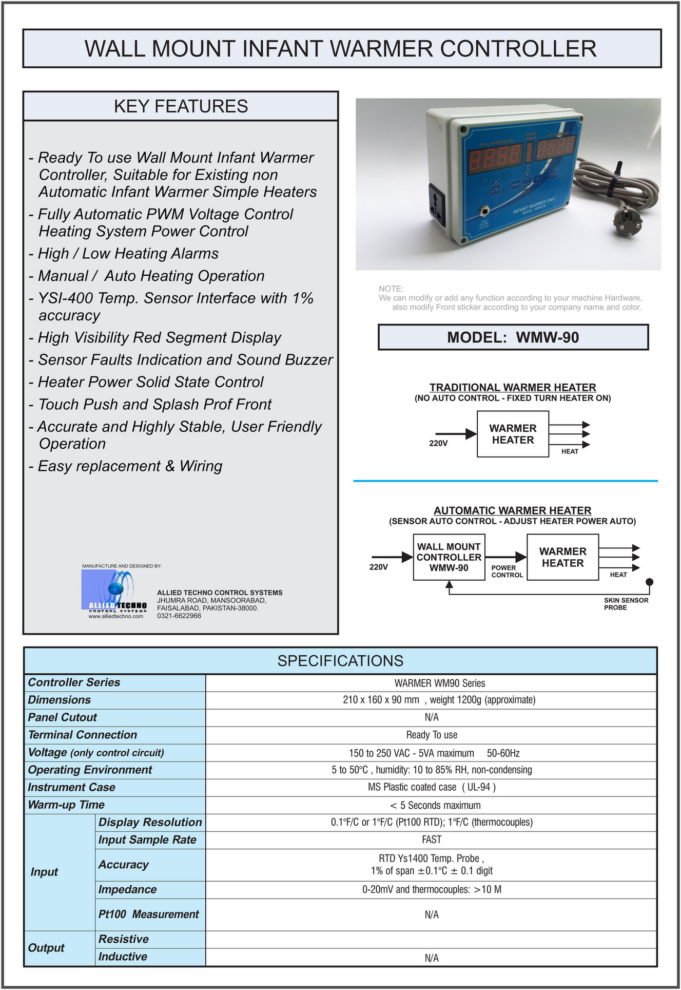 Allied - Wall Mount Warmer Controller WMW90 - Page 1 - Created with ...