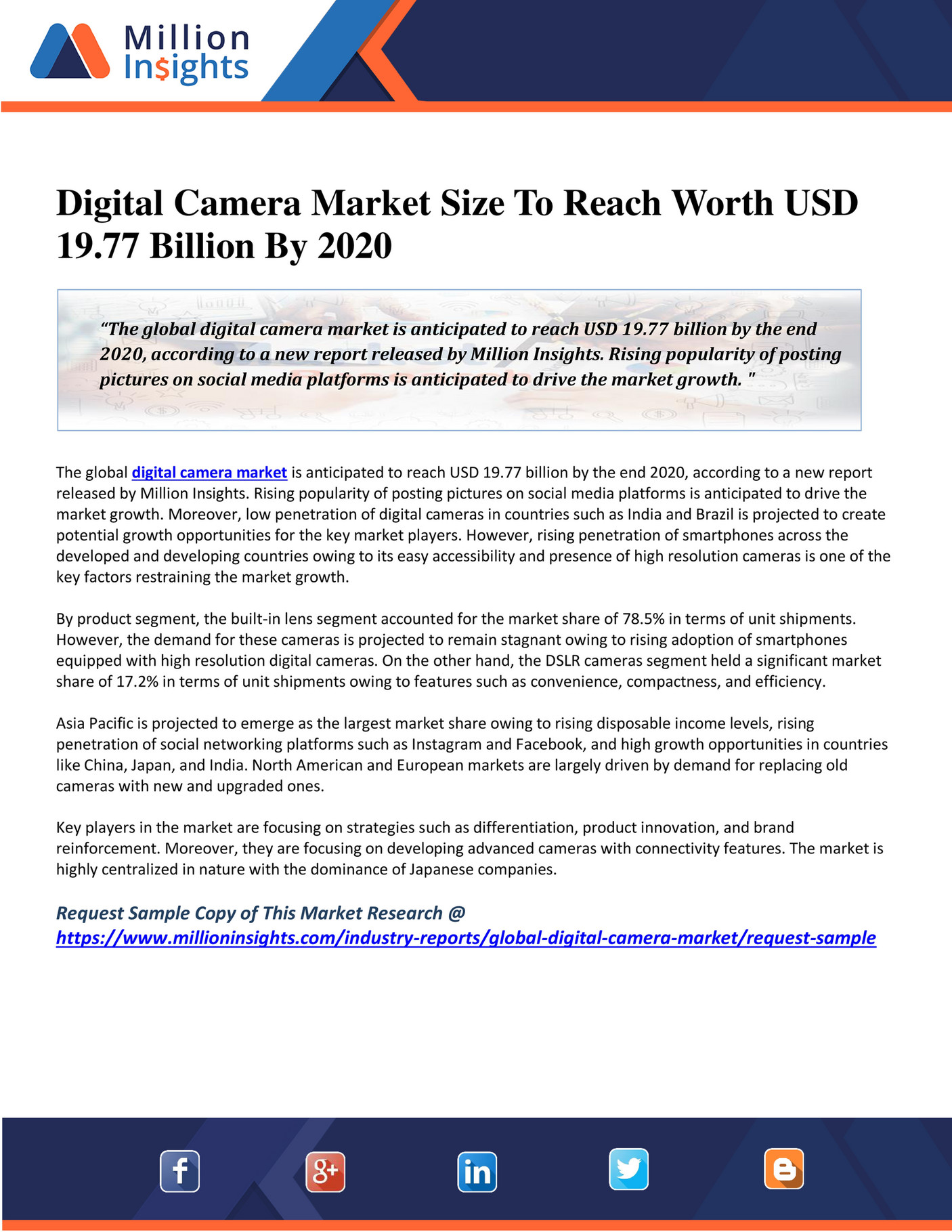 Million Insights - Digital Camera Market Size To Reach Worth USD 19.77 ...