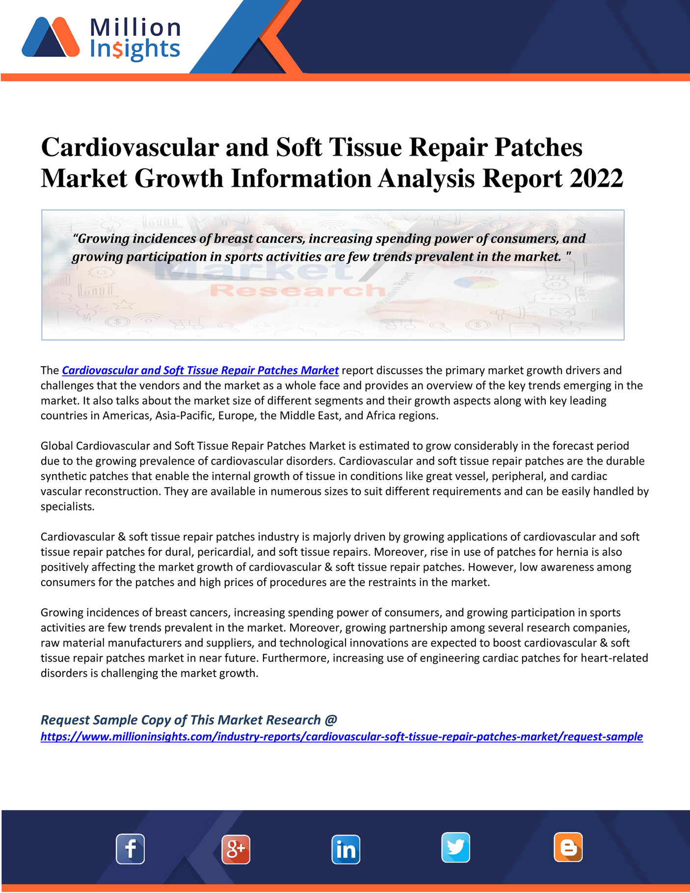 Million Insights - Cardiovascular and Soft Tissue Repair Patches Market ...