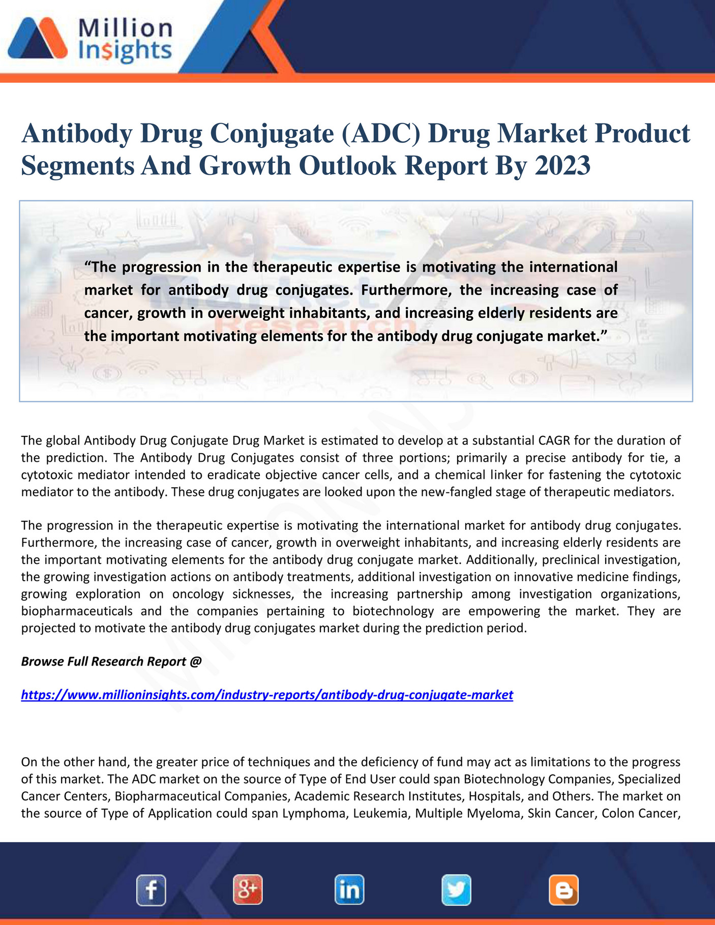 Million Insights - Antibody Drug Conjugate (ADC) Drug Market Product ...