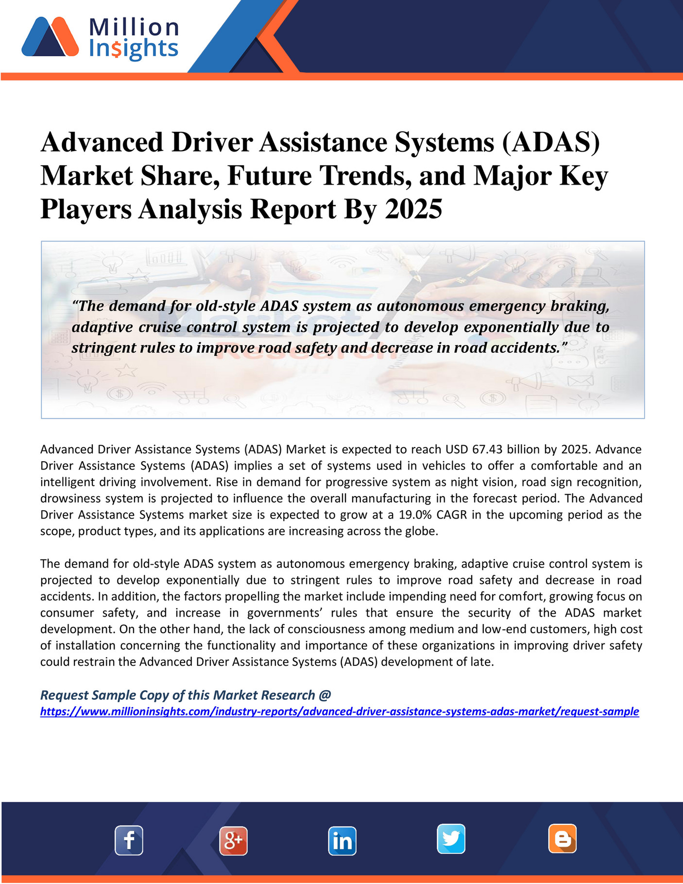 Million Insights - Advanced Driver Assistance Systems (ADAS) Market ...
