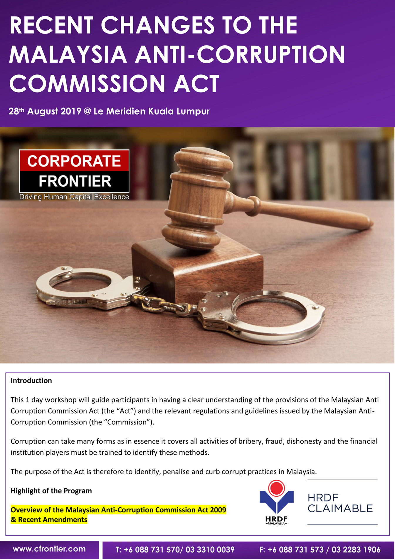 Corporate Frontier - Malaysian Anti-Corruption Commission Act - Recent ...