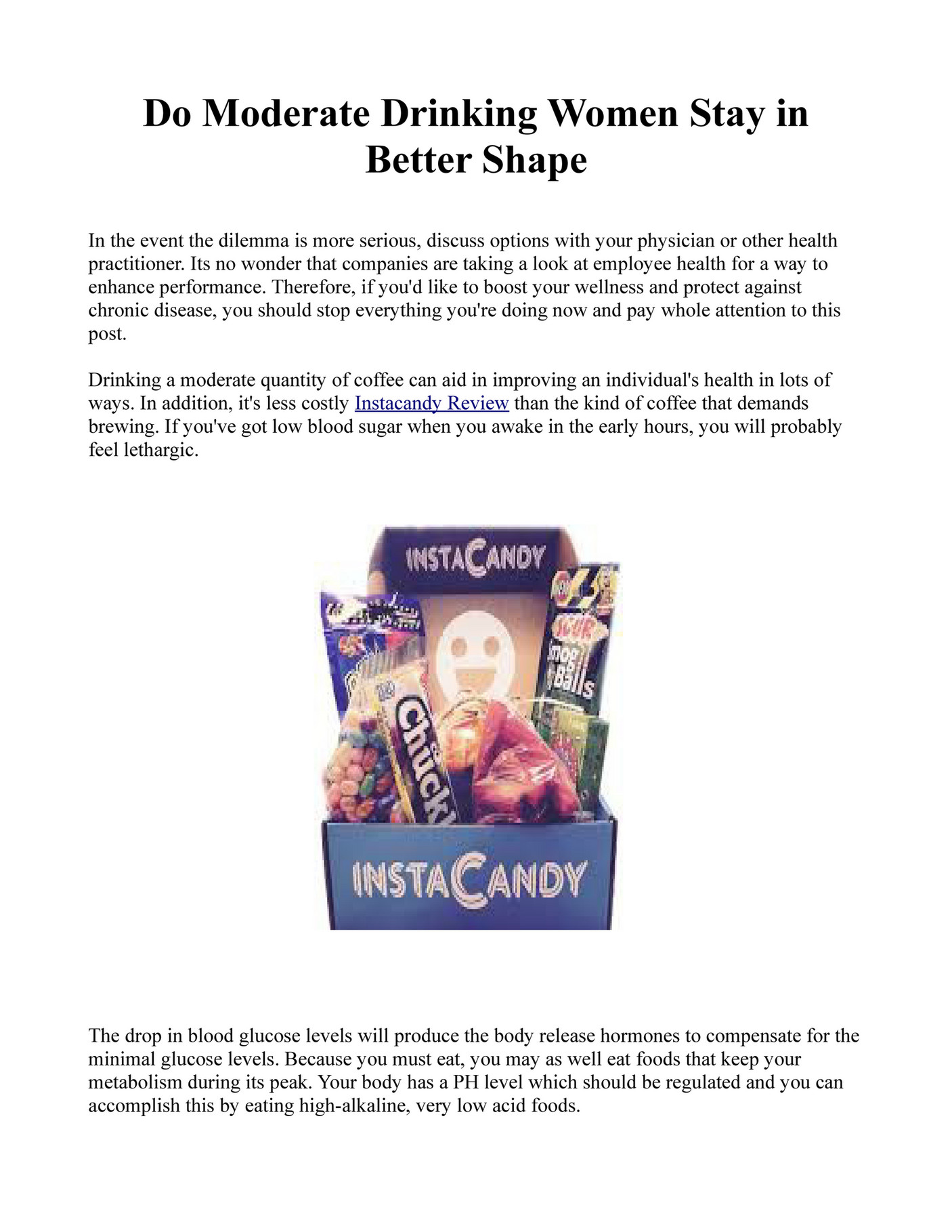 My publications - Do Moderate Drinking Women Stay in Better Shape ...