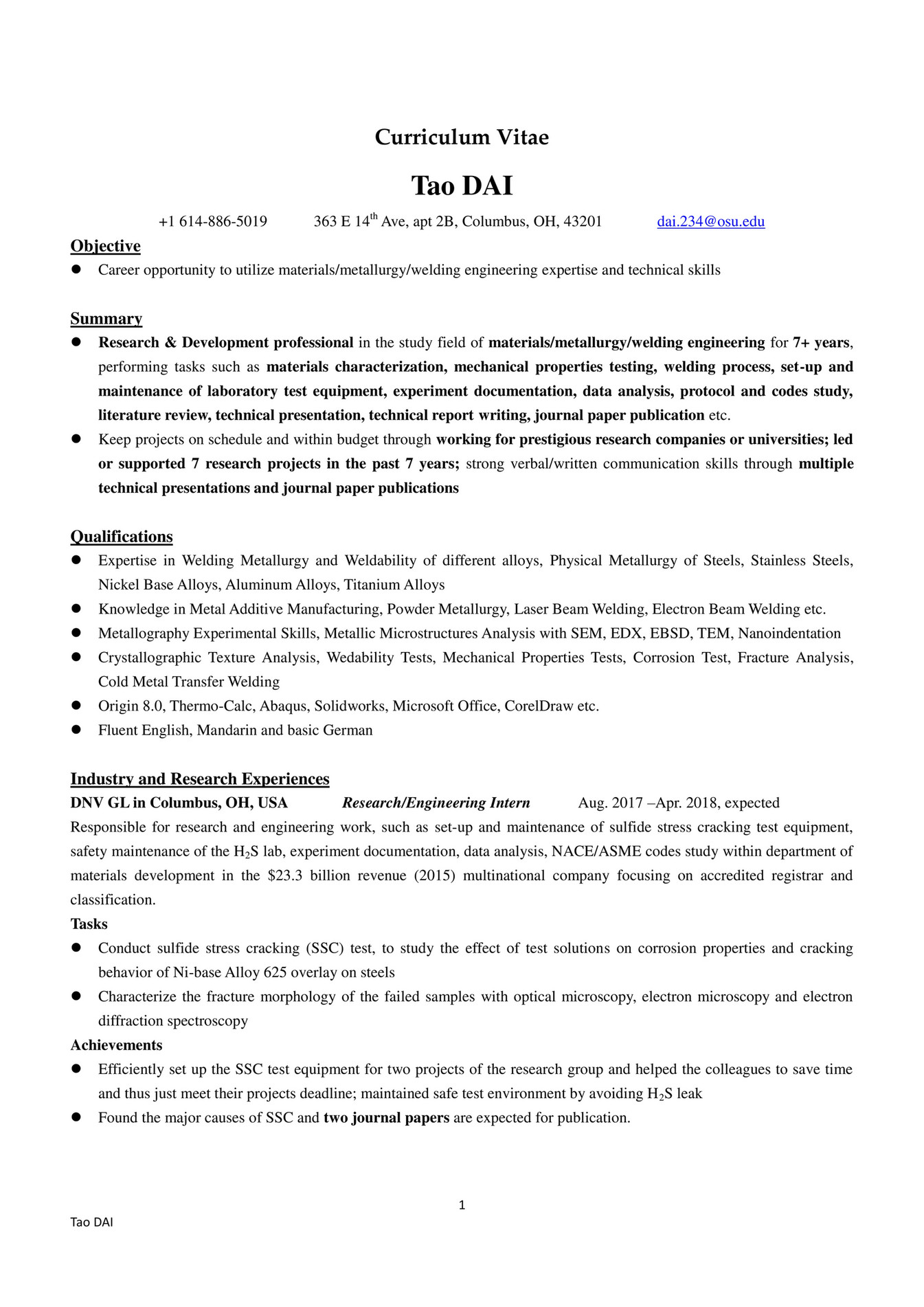 My publications - Tao Dai's CV - Page 1 - Created with Publitas.com