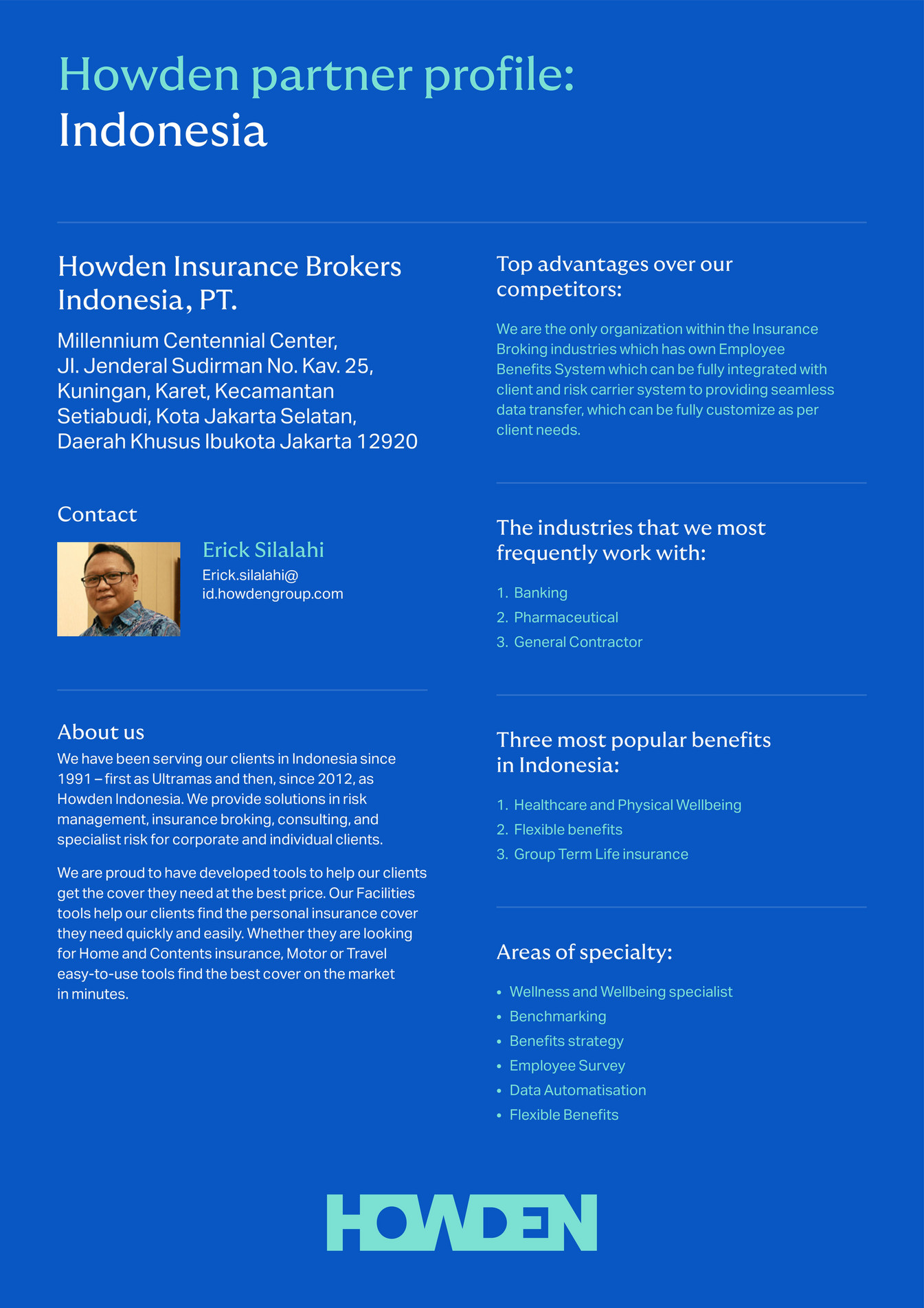 Howden Insurance Brokers Ltd - EB Partner Profile - Indonesia - Page 1