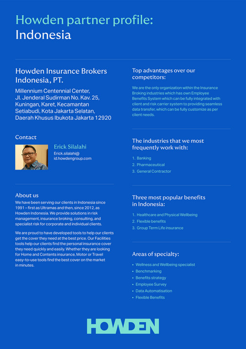 Howden Insurance Brokers Ltd - EB Partner Profile - Indonesia - Page 1