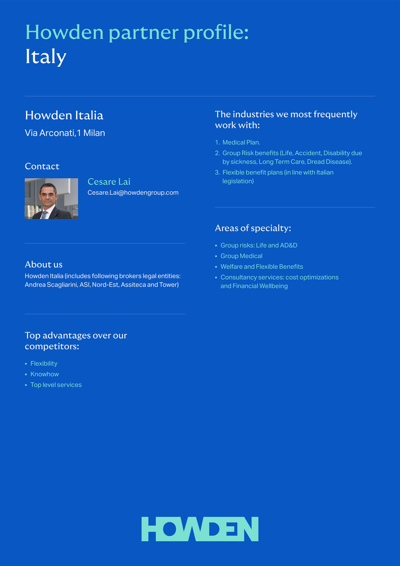 Howden Insurance Brokers Ltd - EB Partner Profile - Italy - Page 1