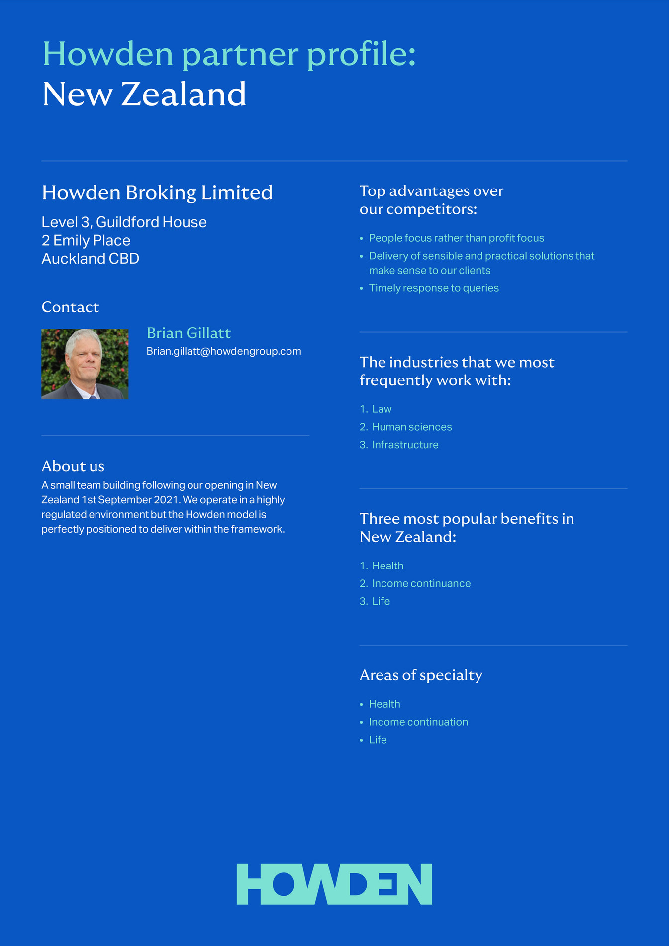 Howden Insurance Brokers Ltd - EB Partner profile - New Zealand - Page 1