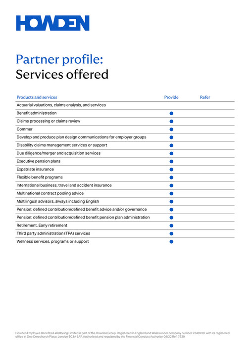 Howden Insurance Brokers Ltd - EB Partner Profile - Philippines - Page 2