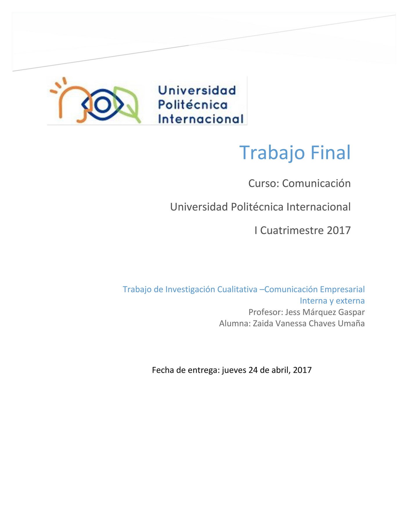 Universidad Politécnica Internacional - Jess Márquez Gaspar ...