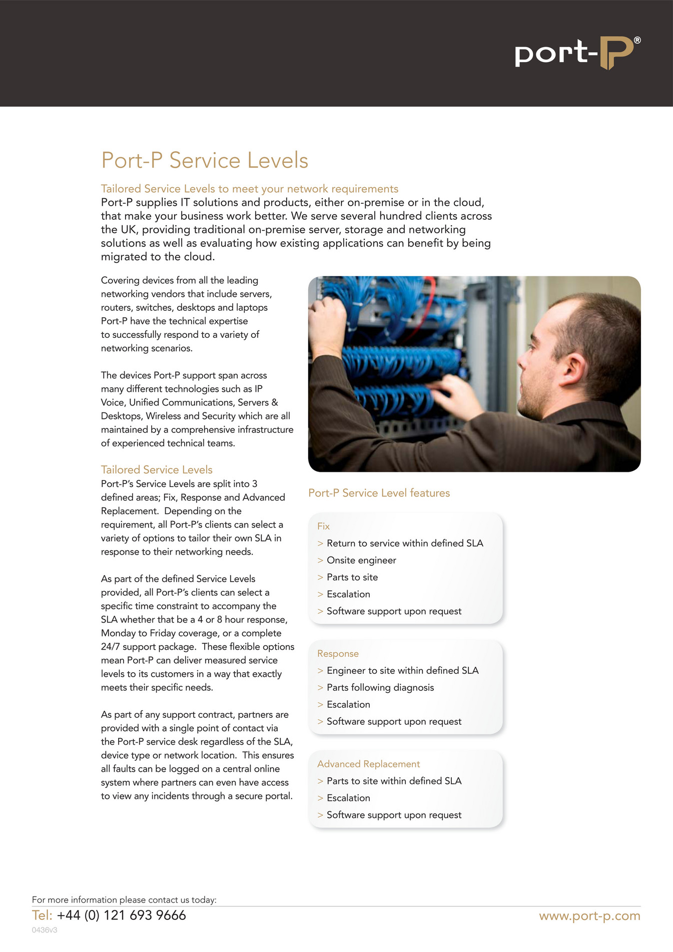 Port-P - Service Levels - Page 1 - Created with Publitas.com