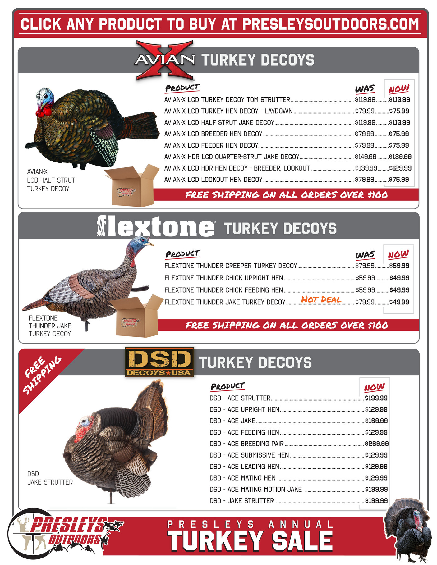 Presleys Outdoors - 2020 Turkey Flyer - Page 1 - Created with Publitas.com