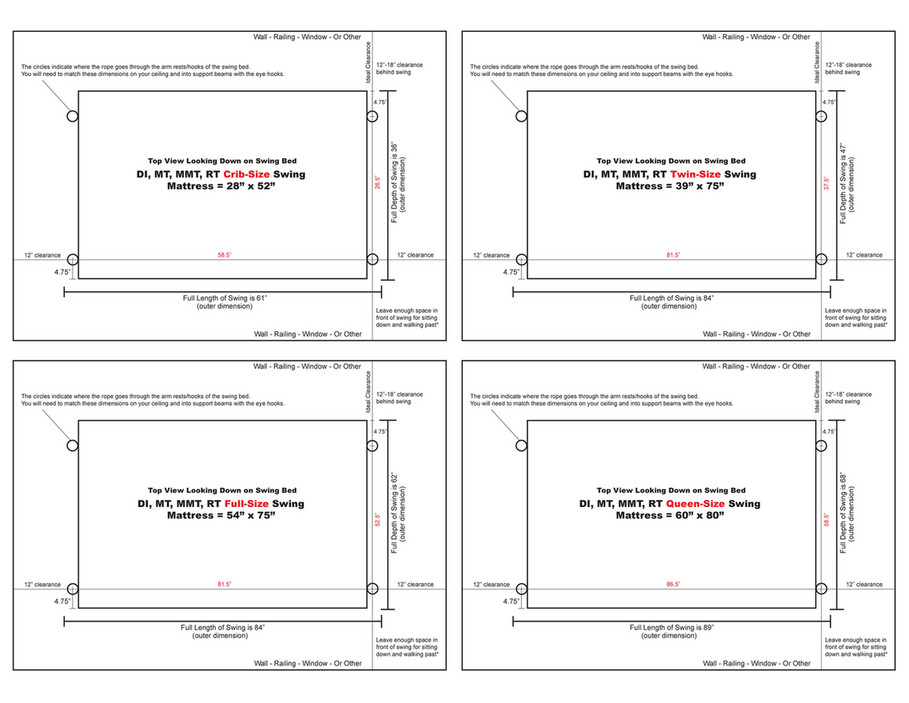 Lowcountry Swing Beds - MT-DI-MMT-RT Spacing Diagram 2019 - Page 1 ...
