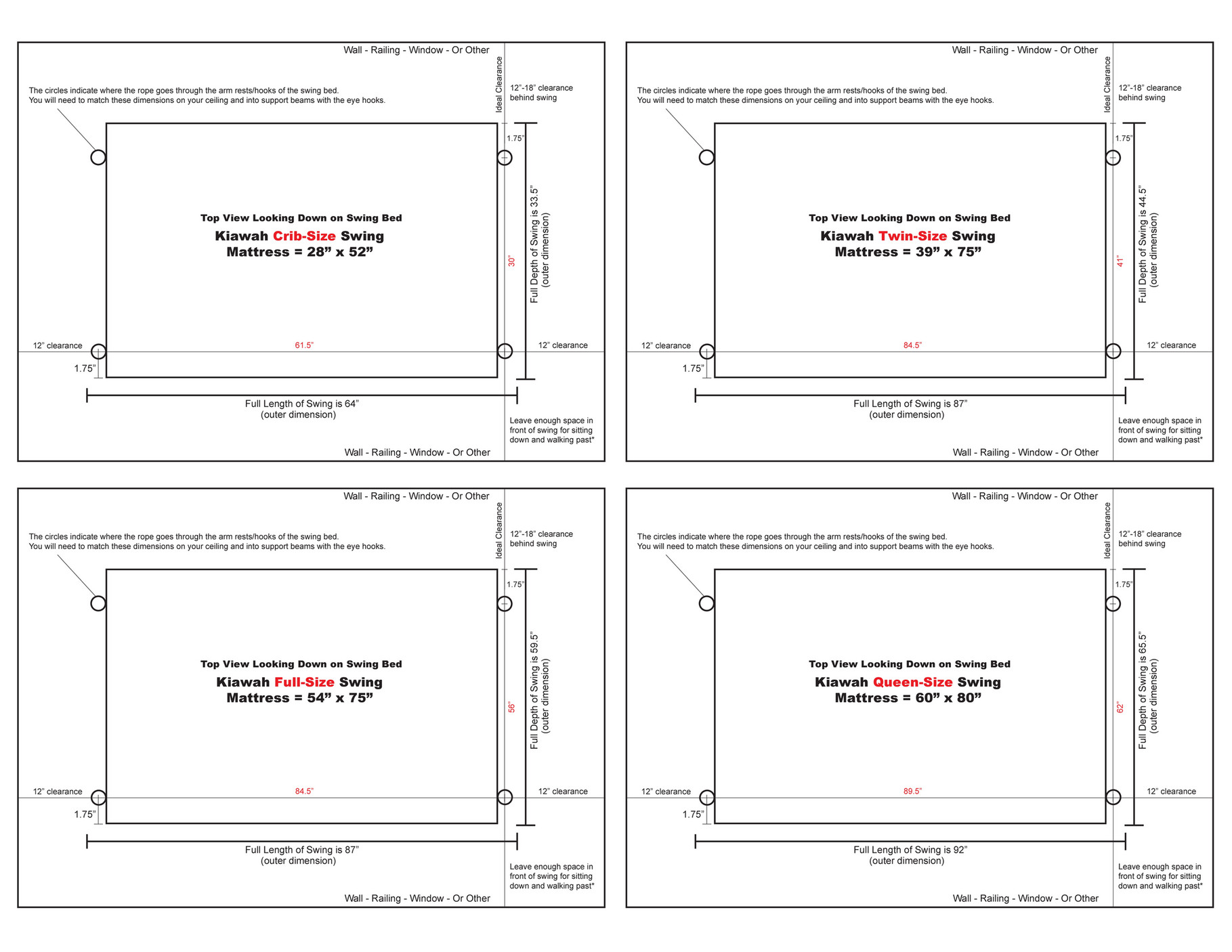 Lowcountry Swing Beds - Kiawah Spacing Diagram 2019 - Page 1 - Created ...
