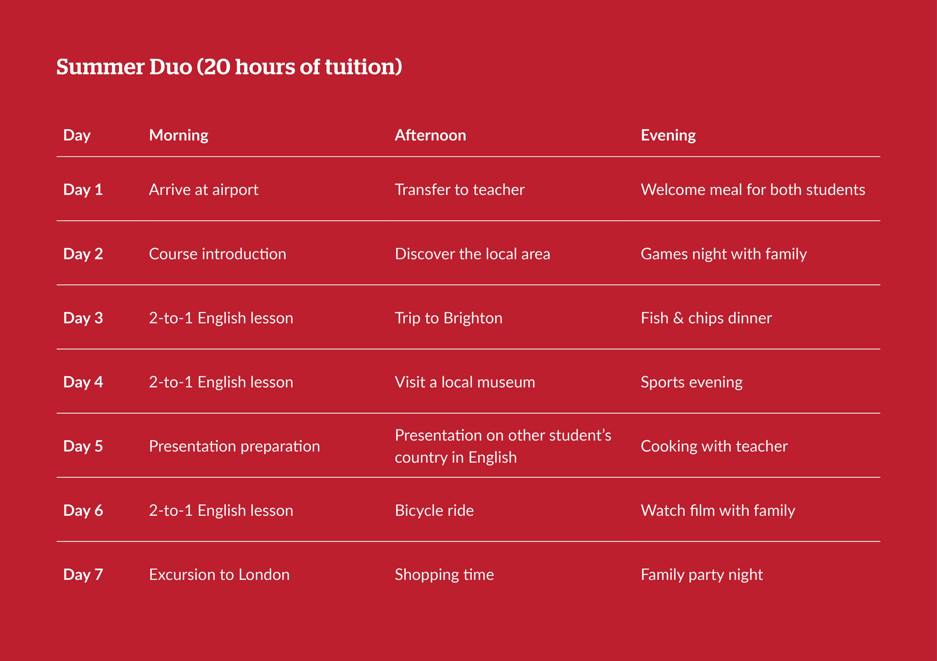 Oxford International Education Group - Homelingua Sample Timetable ...