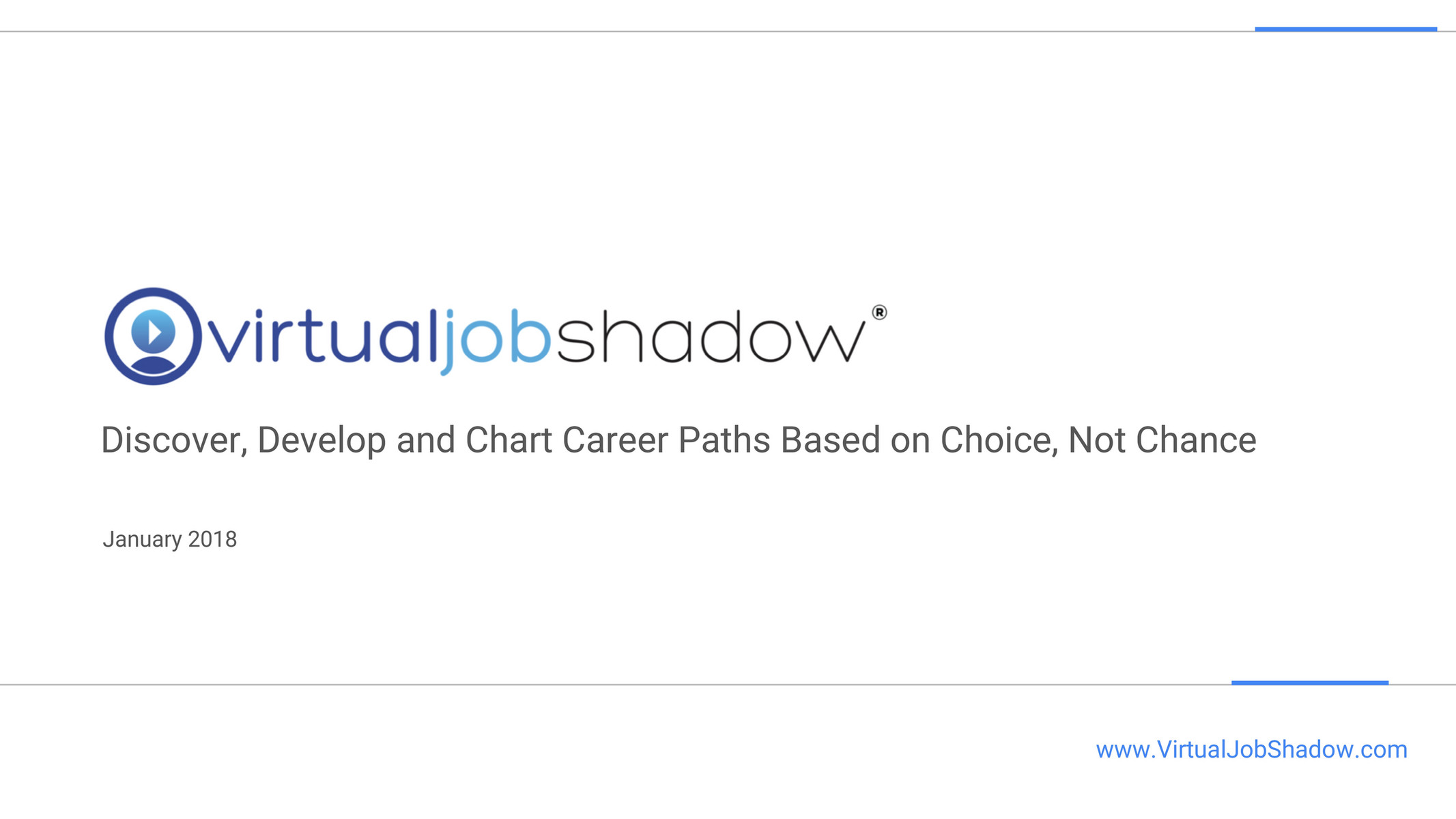 VirtualJobShadow.com - VirtualJobShadow.com Overview - Page 1 - Created with Publitas.com