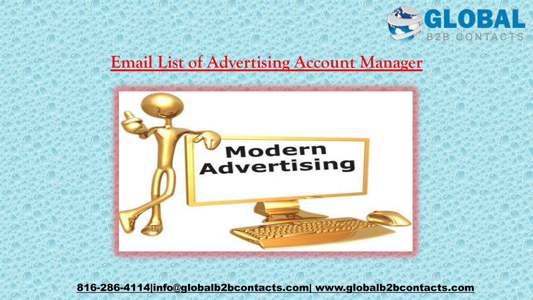 Globalb2bcontacts - Email List of Advertising Account Manager - Page 1 ...