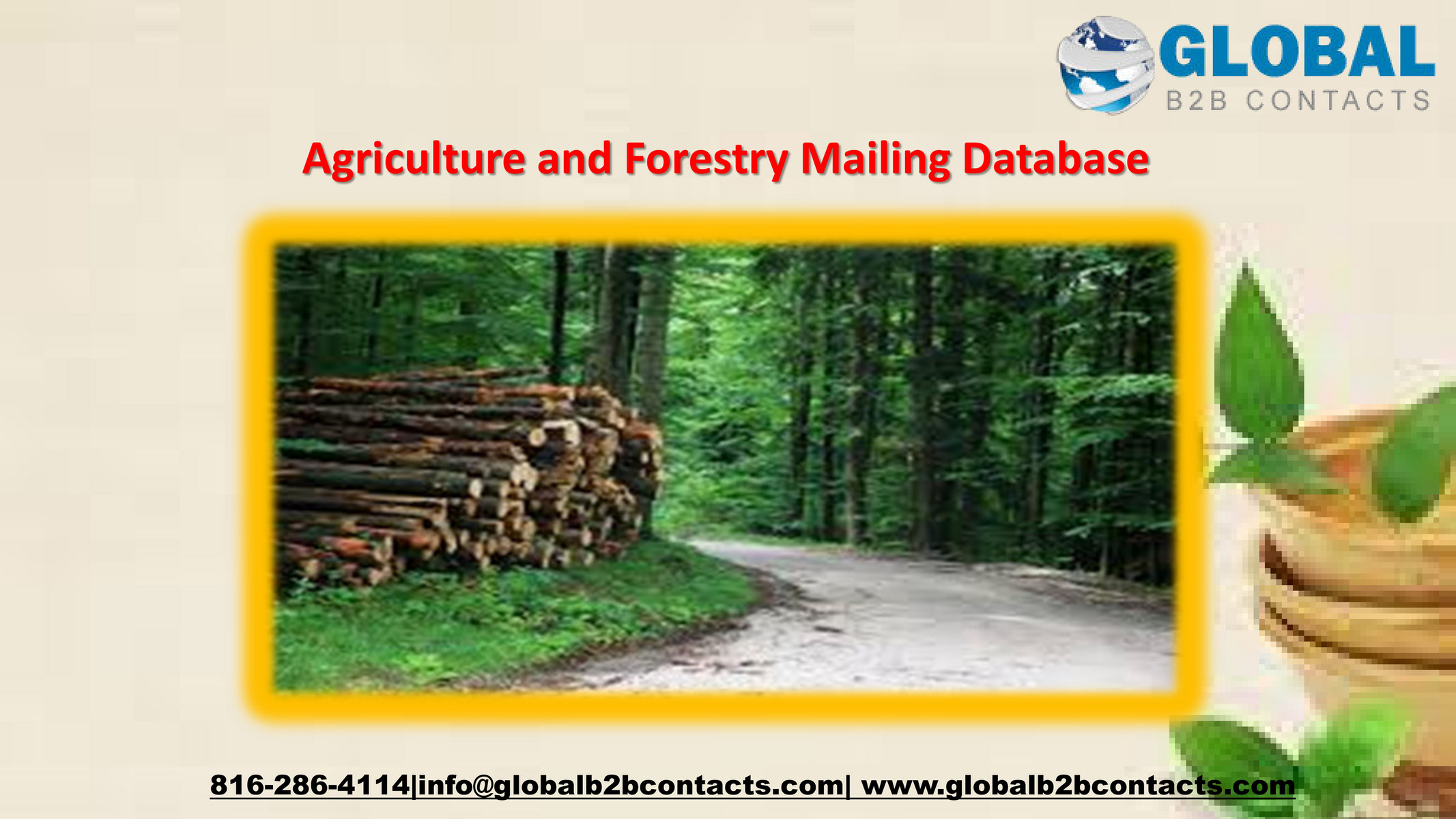 Globalb2bcontacts - Agriculture and Forestry Mailing Database - Page 2 ...