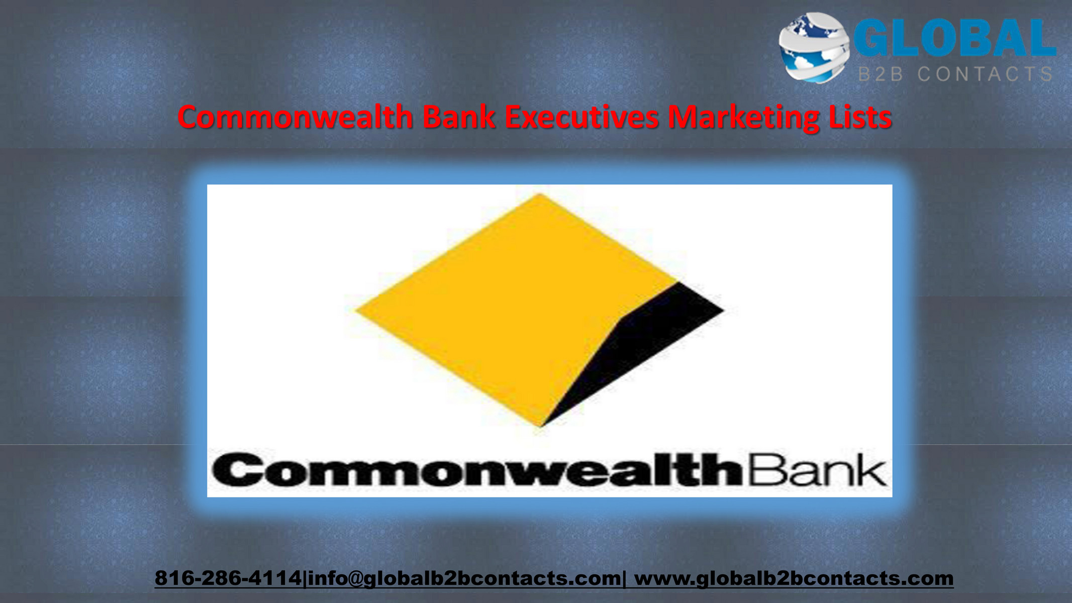 Globalb2bcontacts - Commonwealth Bank Executives Marketing Lists - Page ...