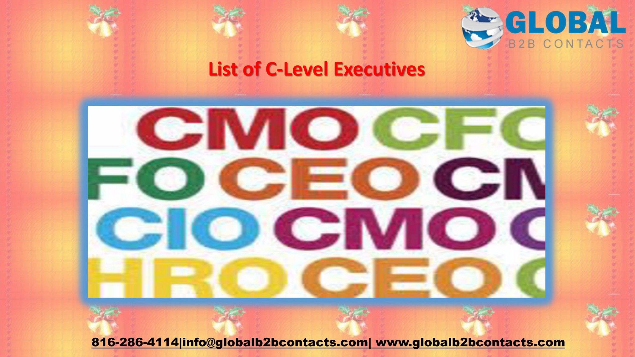 Globalb2bcontacts List Of C Level Executives Page 1 Created With Globalb2bcontacts List Of C Level Executives Page 1 Created With