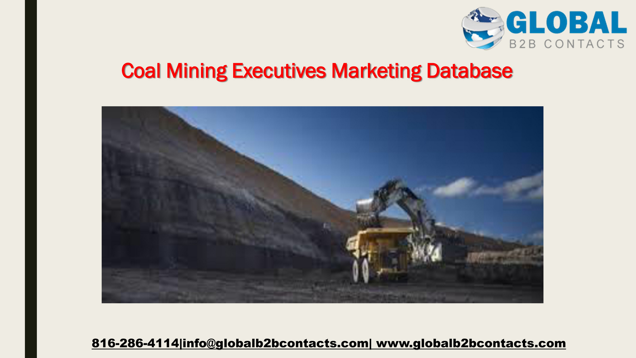 Globalb2bcontacts - Coal Mining Executives Marketing Database - Page 1 ...