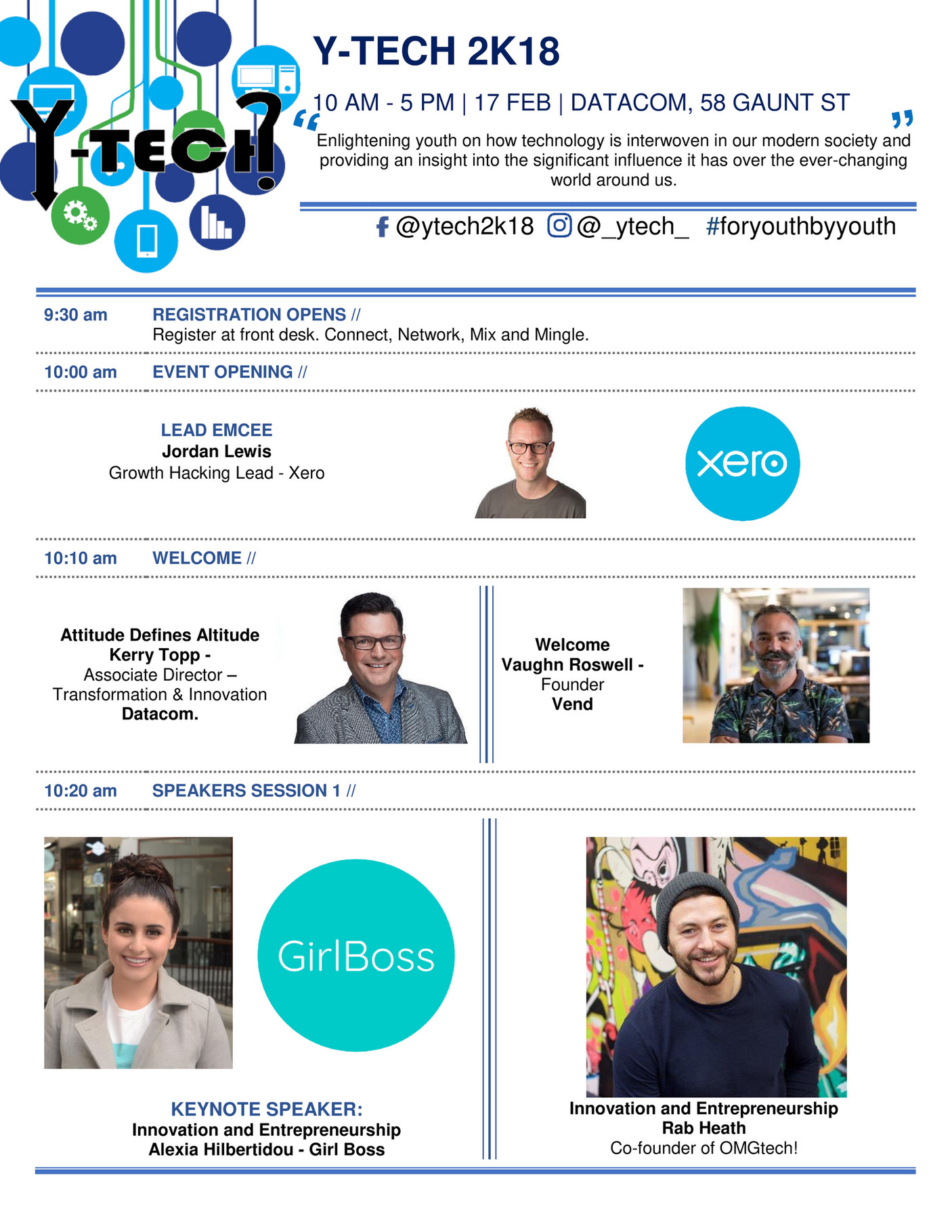 Ytech - Ytech 2K18 Programme - Page 1 - Created with Publitas.com