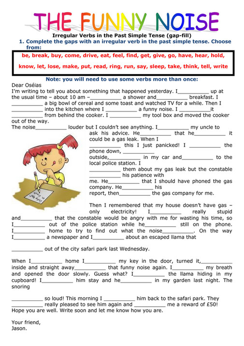 LAINIC INTERNATIONAL LTD - past-simple-tense-filling-in-the-gaps-using ...