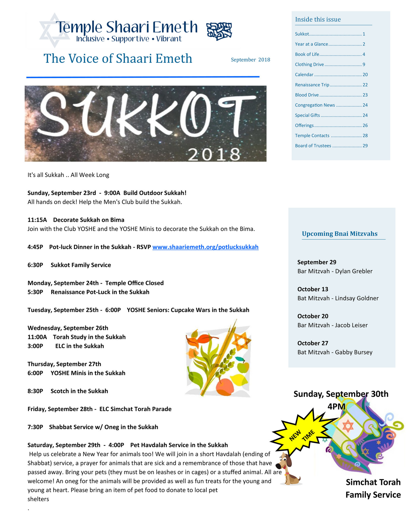 Temple Shaari Emeth - Voice of Shaari Emeth - Sept 2018 - Page 1 ...