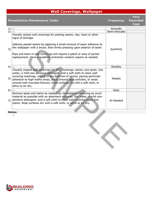 Building Reserves, Inc. - Building Reserves - Sample Preventative ...