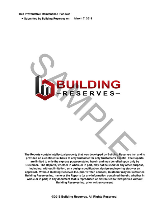 Building Reserves, Inc. - Building Reserves - Sample Preventative ...