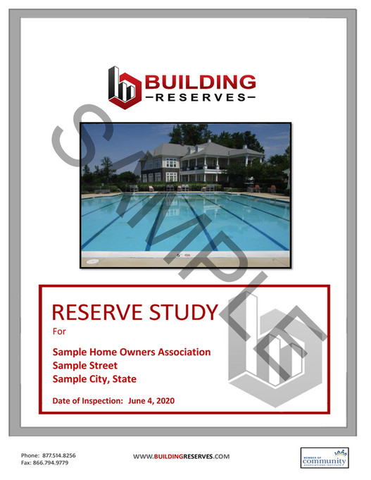 Building Reserves, Inc. - Sample HOA Reserve Study - Page 1 - Created ...