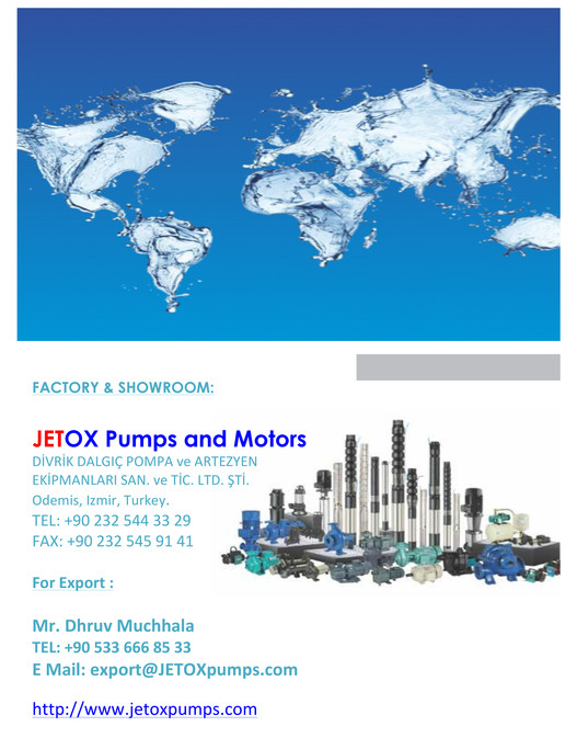 My publications - JETOX PUMPS AND MOTORS - EXPORT CATALOGUE - Page 42 - Created with Publitas.com