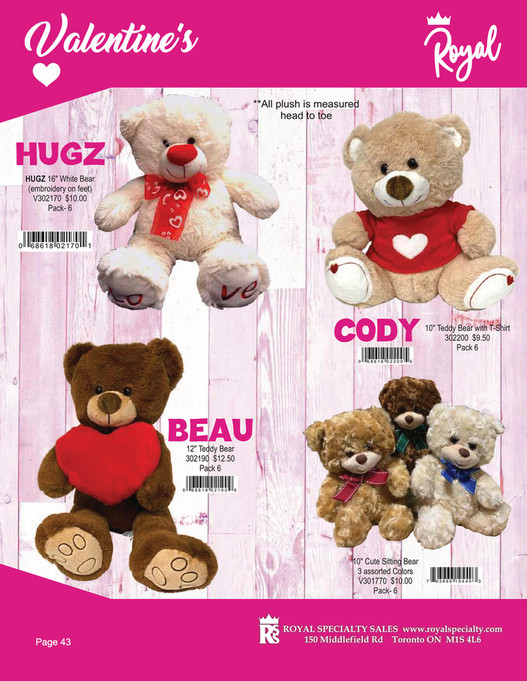 Royal Specialty Sales - plush catalogue - Page 44-45 - Created with Publitas.com