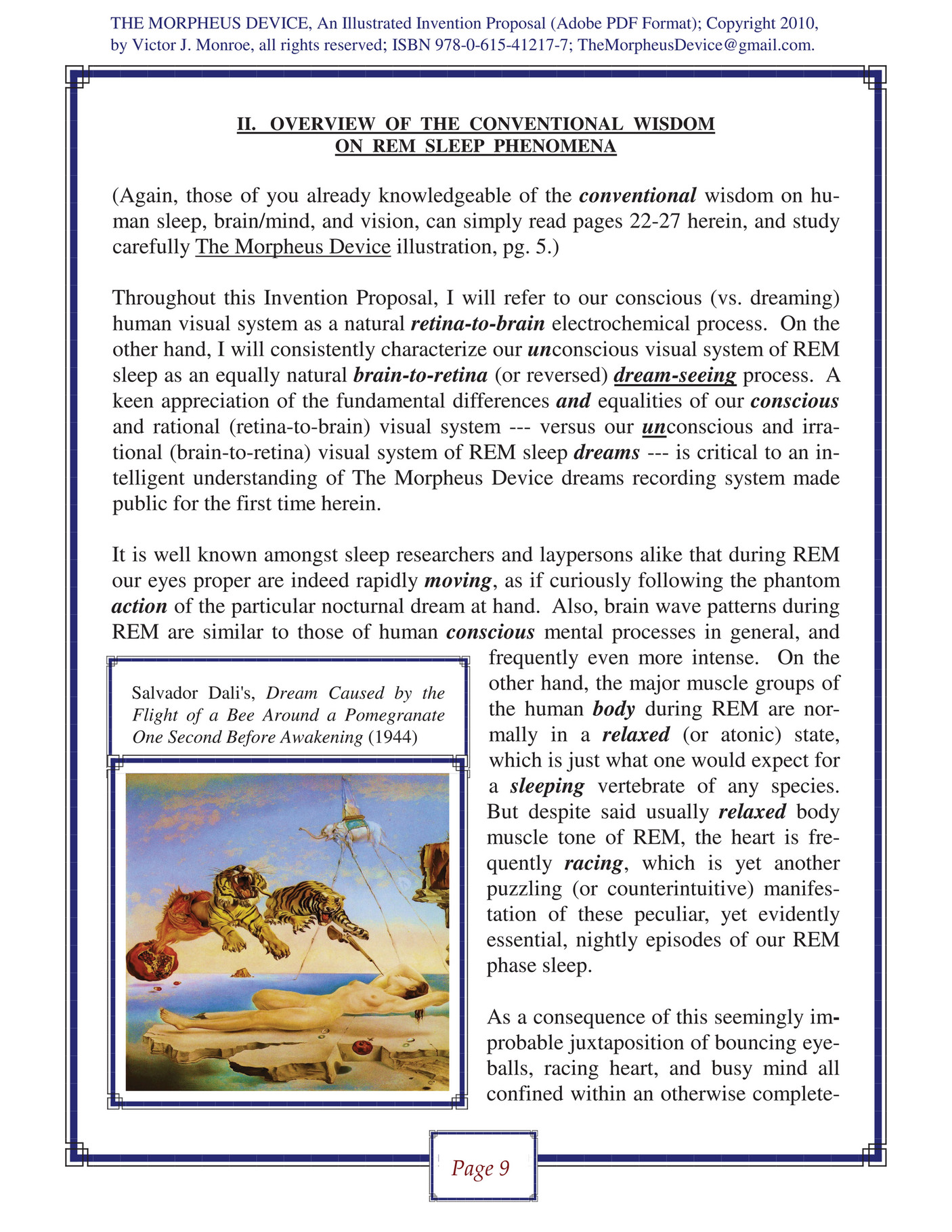 DREAM RECORDING MACHINE - (Pg. 9 of 37) ''THE MORPHEUS DEVICE'' - World ...