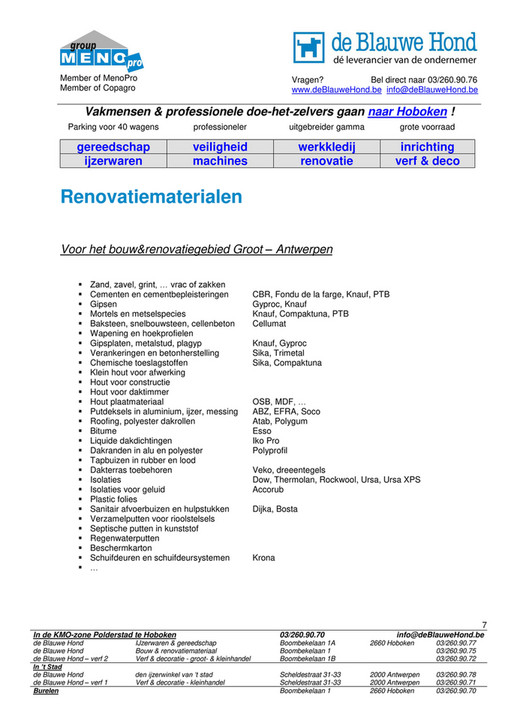 de Blauwe Hond NV - Leverancier van de ondernemer 201808 - Pagina 6-7 ...