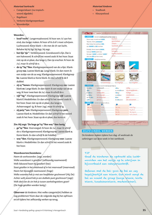Malmberg - Staal Spelling Handleiding Groep 6 blok 1 - Pagina 36-37 Malmberg - Staal Spelling Handleiding Groep 6 blok 1 - Pagina 36-37