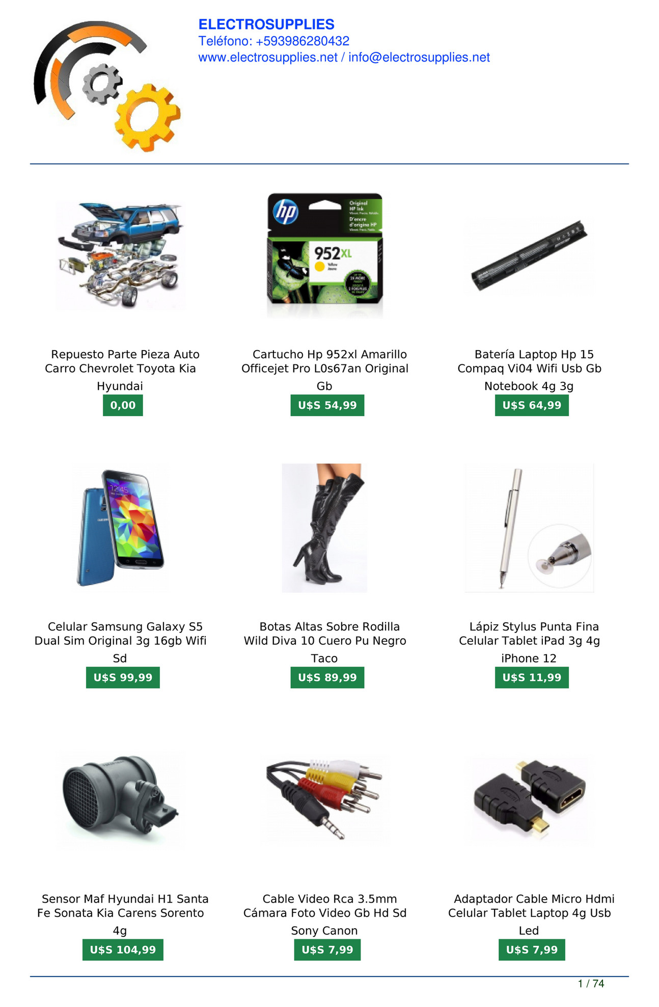 ELECTROSUPPLIES - Catálogo Productos ELECTROSUPPLIES - Página 1 - Created with Publitas.com