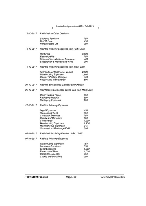 Swayam Education Gst Practical Assignment Tallyerp9book Page 20 21 Created With