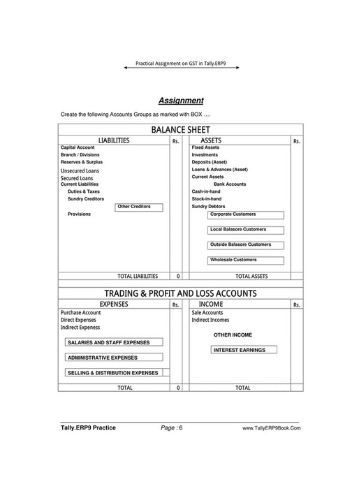 Swayam Education Gst Practical Assignment Tallyerp9book Page 6 7 3276