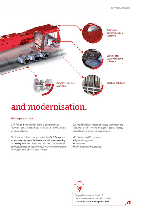 CAF Power & Automation - CAF Power & Automation Catalogue - Page 8-9 ...