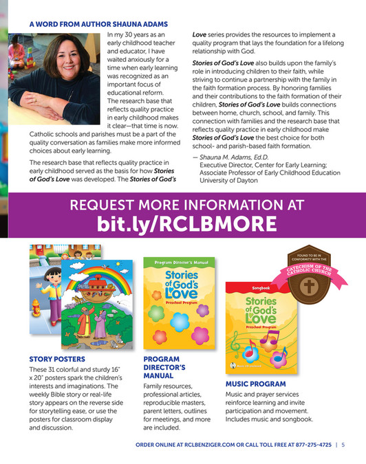 RCL Benziger - Stories of God's Love Product Brochure - Page 4-5 ...