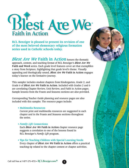 RCL Benziger - Blest Are We Faith in Action - Sampler - School - Page 2 ...